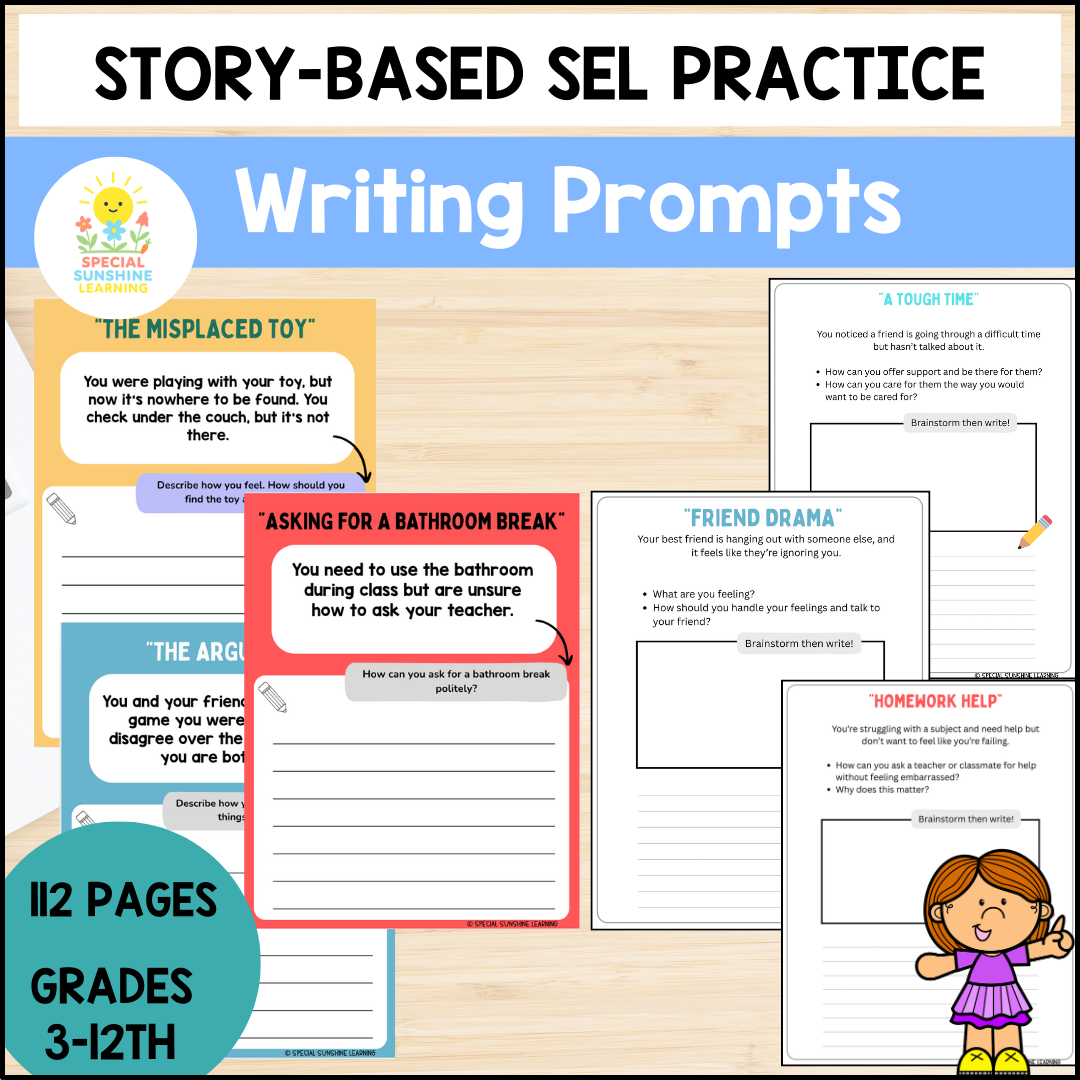 Story-Based SEL Writing Prompts for Grades 3–12 | SEL & Problem Solvin ...