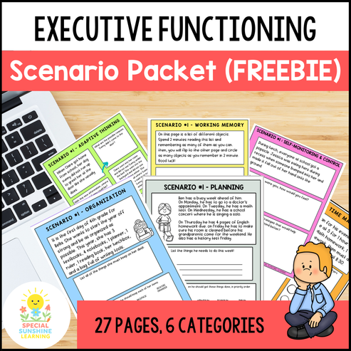 Executive Functioning Skills: Scenarios & Activities Packet - FREEBIE ...