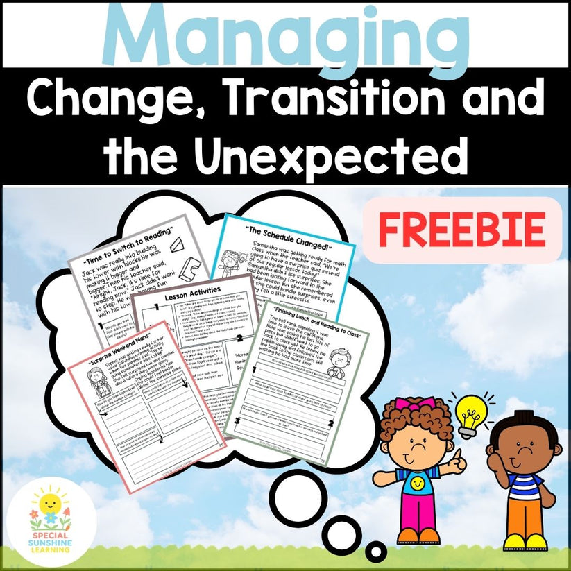 Managing Transitions & Change – Social Stories & SEL Lessons | FREEBIE ...